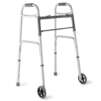 Two-Button Folding Walkers with 5" Wheels - Healthcare Home Medical ...